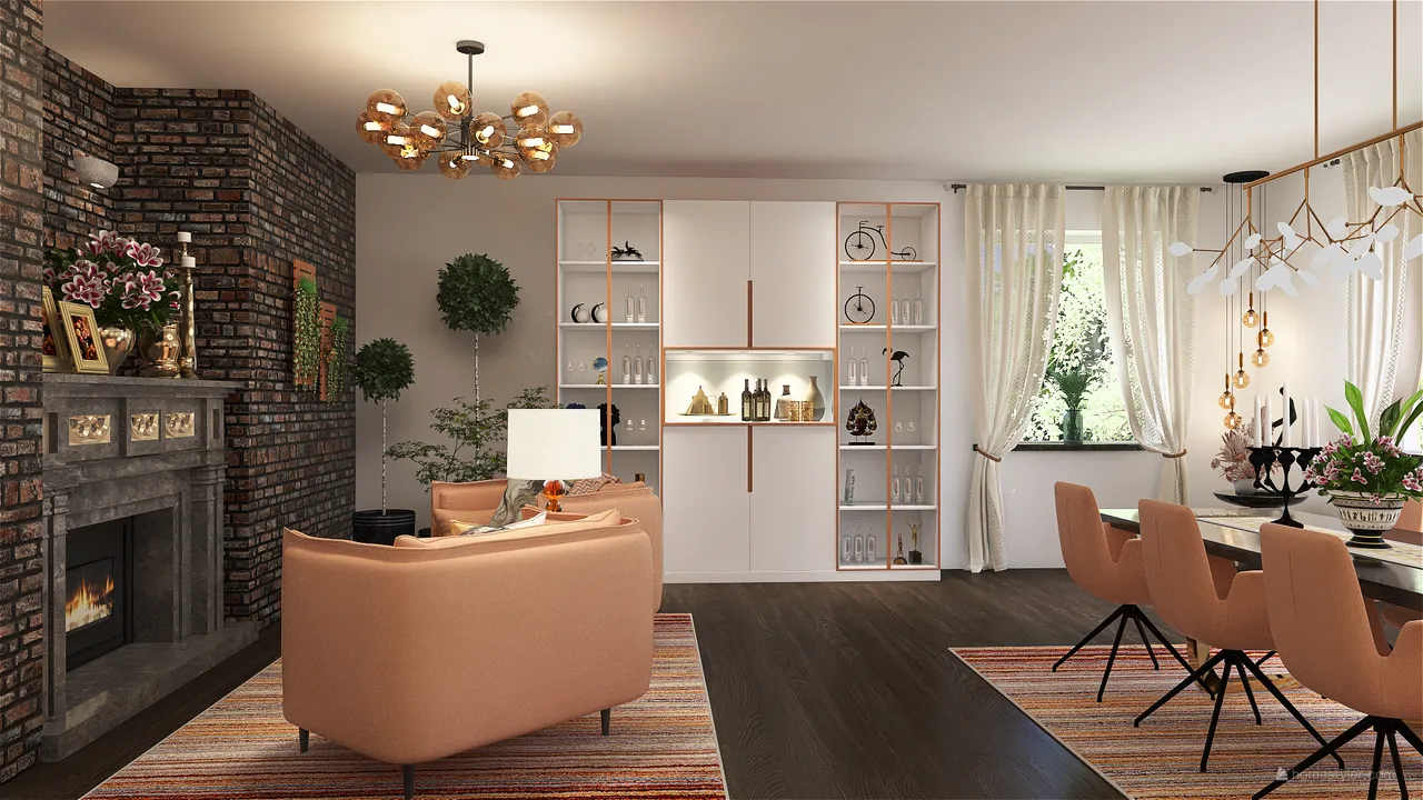 modern funkis house created by Anne Ottosson on Homestyler