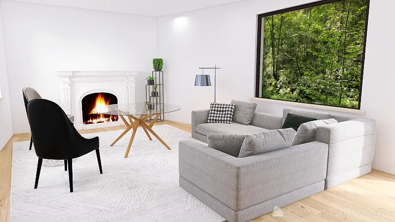 living room floorplan created by jocelyn jung on Homestyler