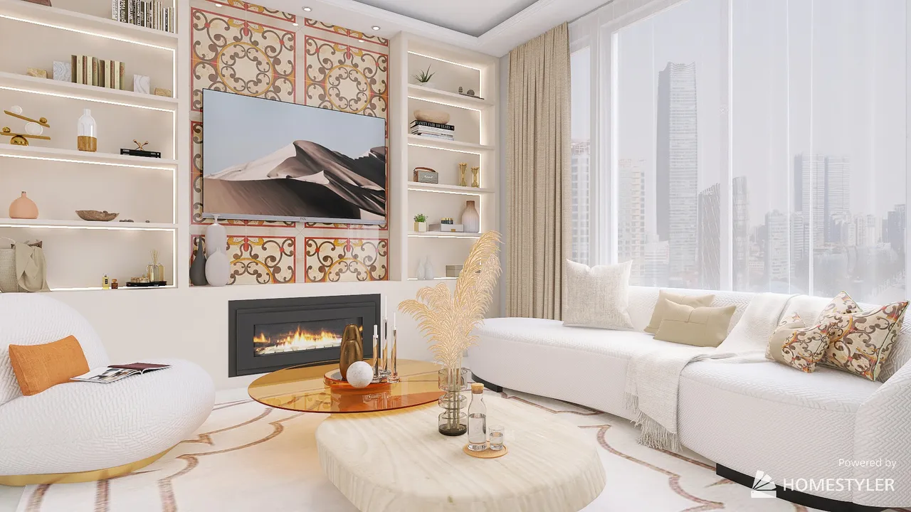 living room created by Asma Saleh on Homestyler