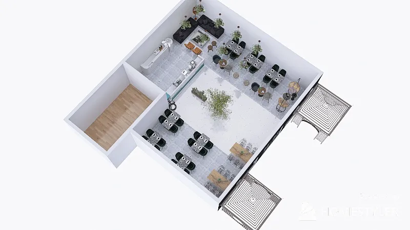 cafeteria created by architect.nimrat on Homestyler
