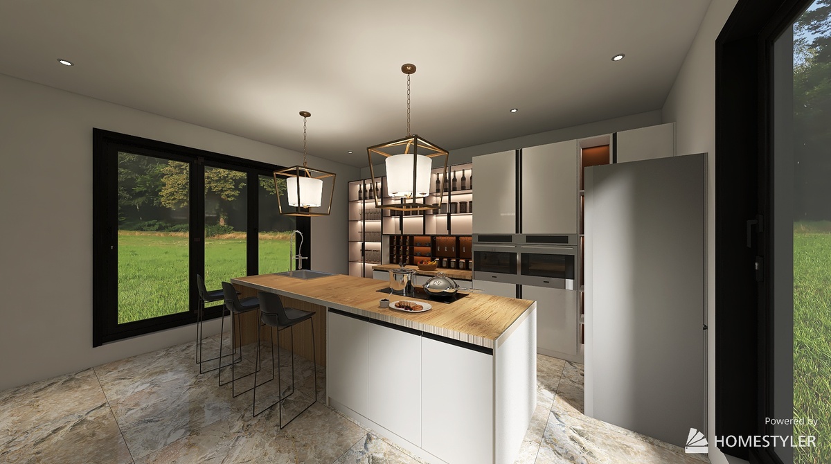 Modern Kitchen design ideas & pictures (25 sqm)-Homestyler