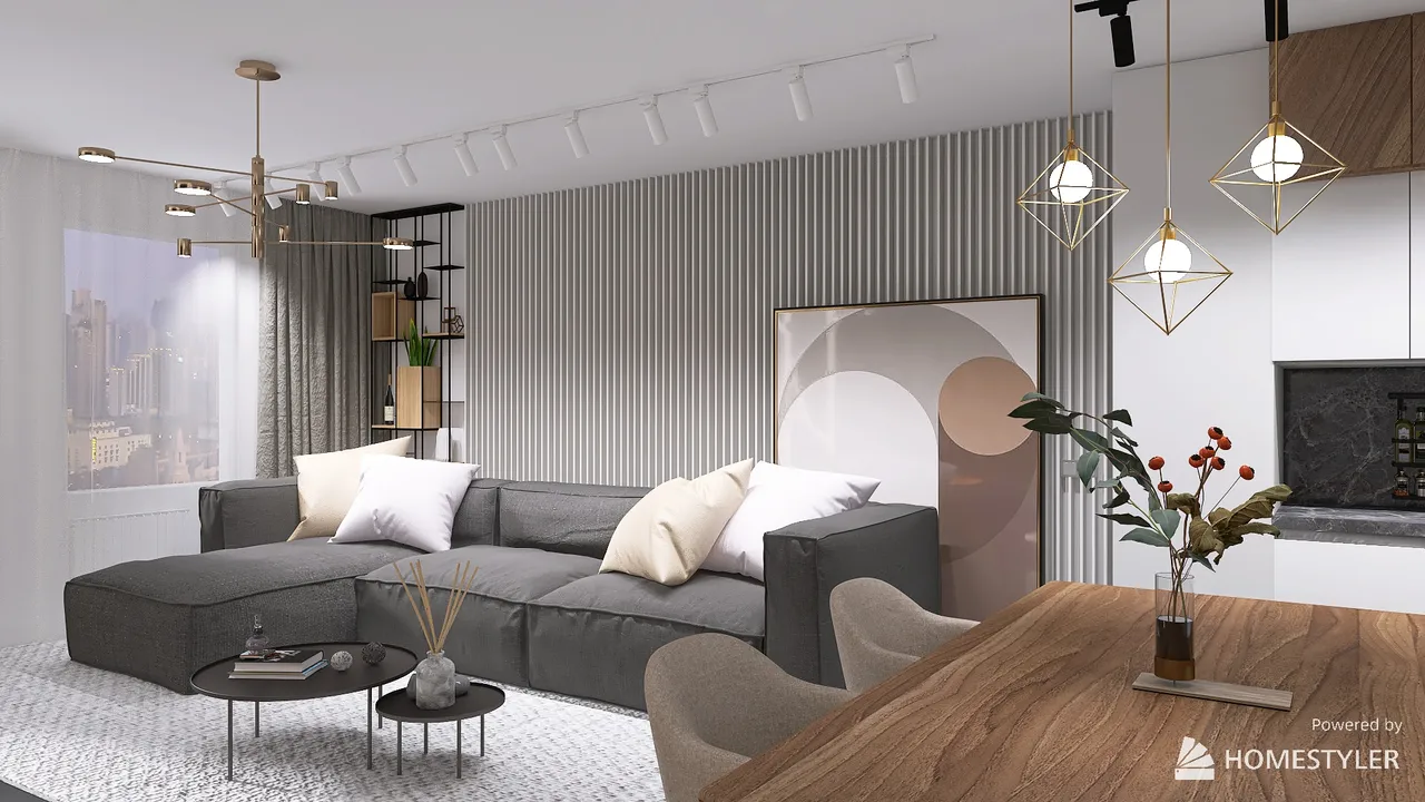 kitchen living room created by Анастасия on Homestyler