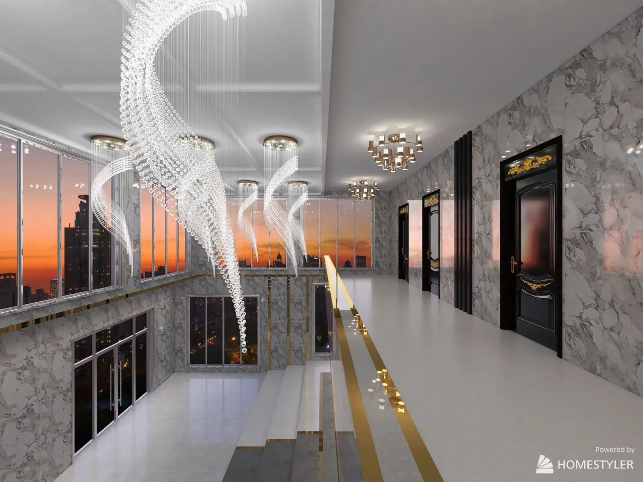 Modern luxory Hotel's hall created by ROBERTA GIULIETTI on Homestyler