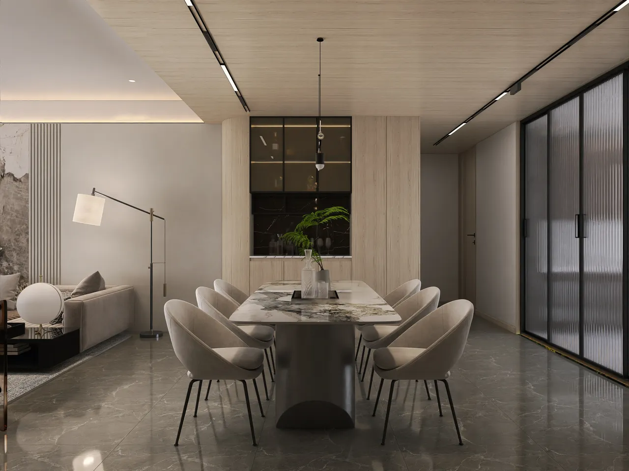 Sleek Modern Living Room created by Ana Paula on Homestyler