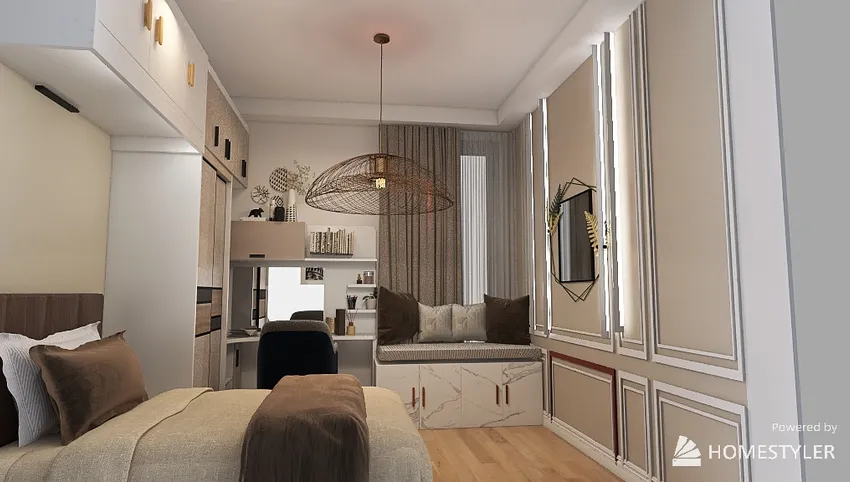 smal bed room 3x3 created by Mariam Rashwan on Homestyler