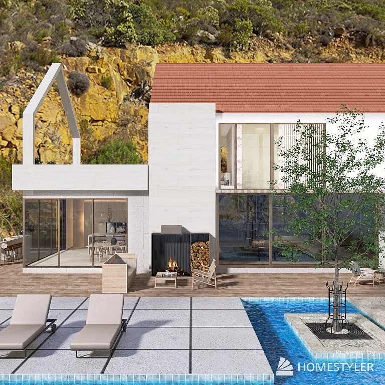 Modern Block House created by Neila @interni_essencial on Homestyler