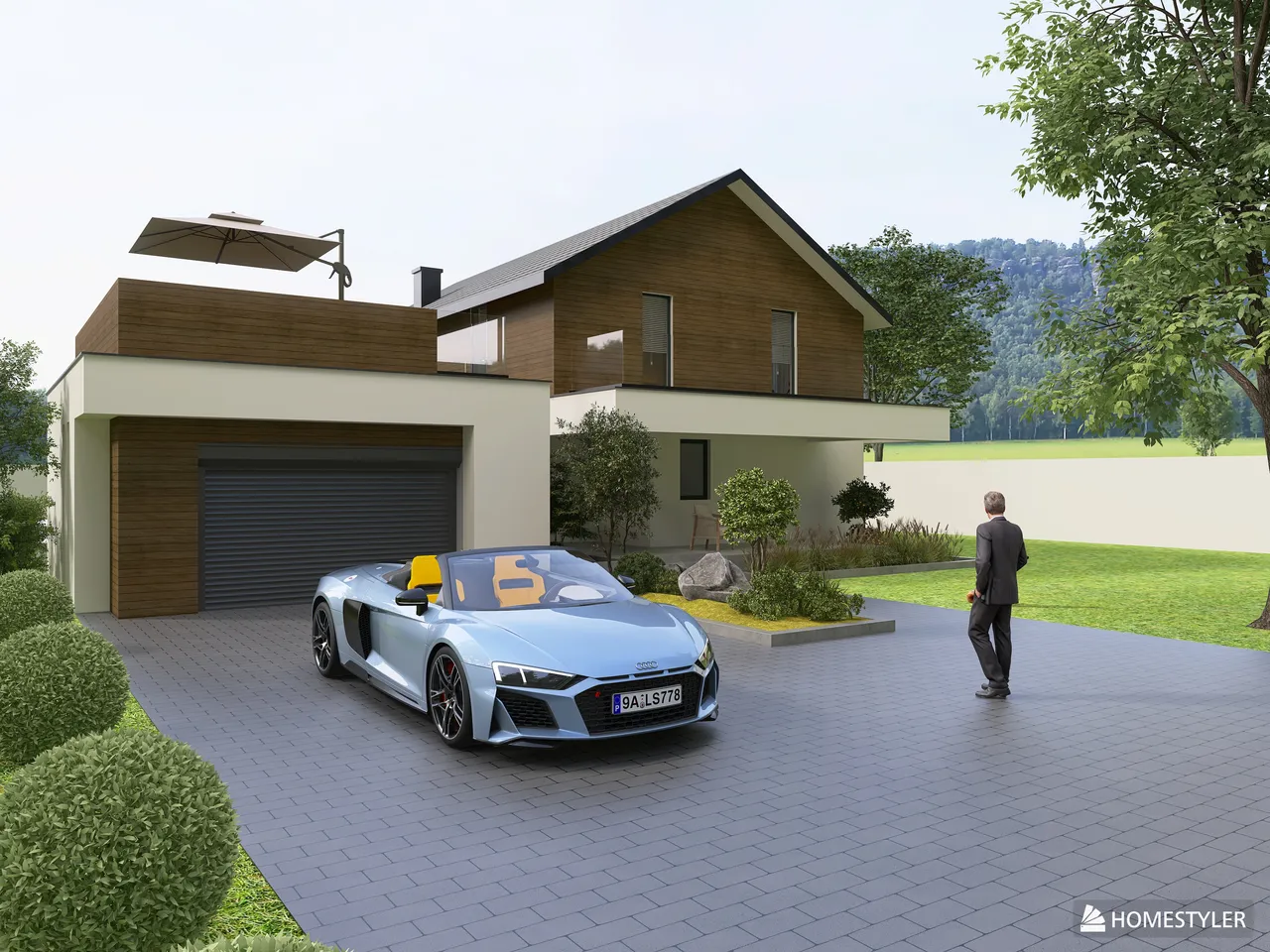 Modern House created by Homestyler Mobile on Homestyler