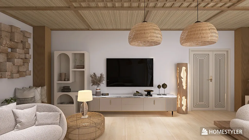 Scandinavian living room created by Shannon Nambia on Homestyler