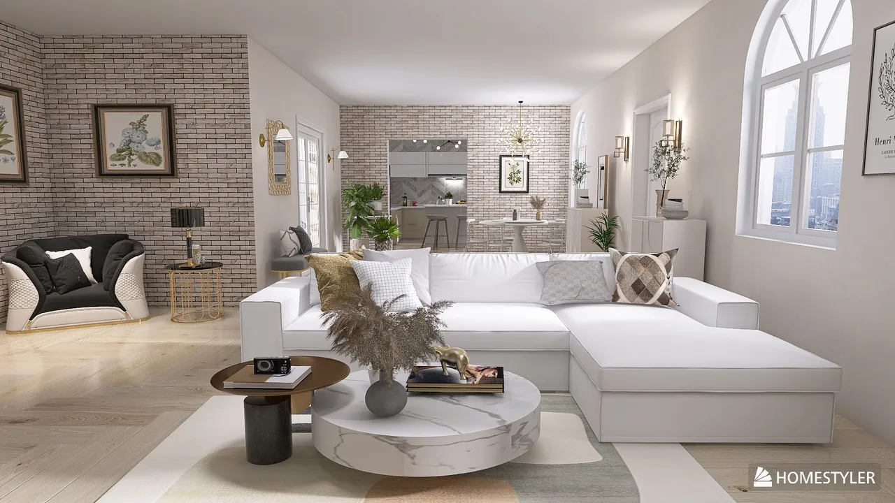 L-shaped room for Web created by Lis Bador on Homestyler