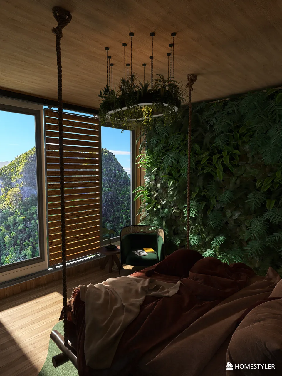 tropical hotel room created by Shannon Nambia on Homestyler