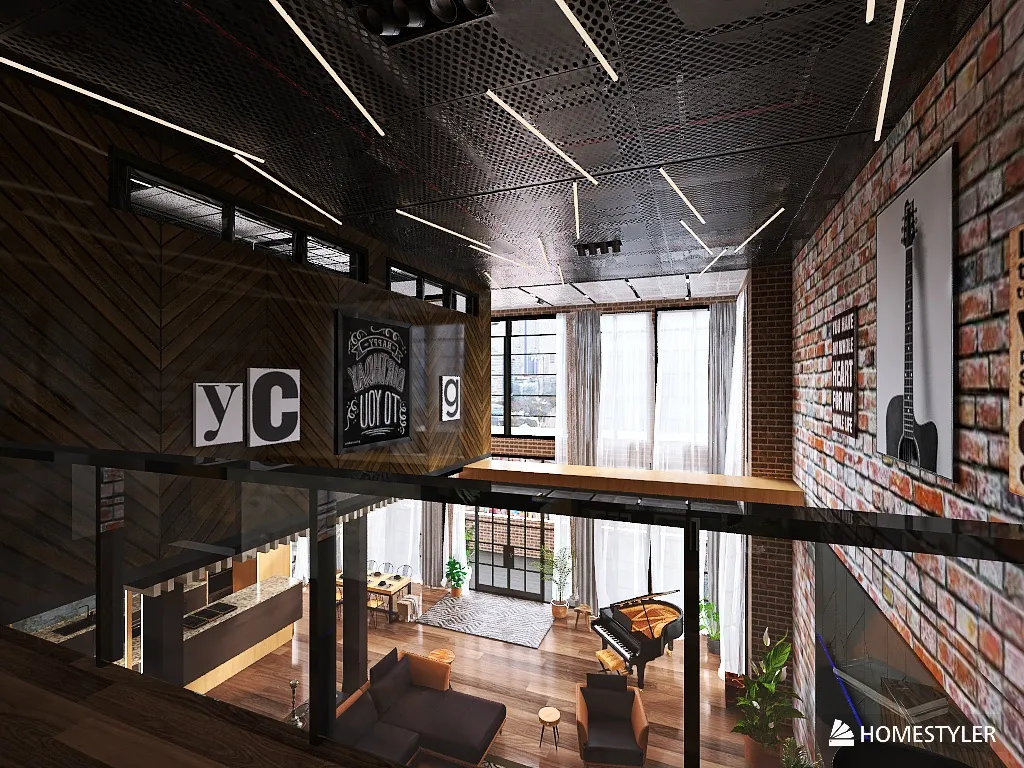 Industrial City Home created by Kristin Gable on Homestyler