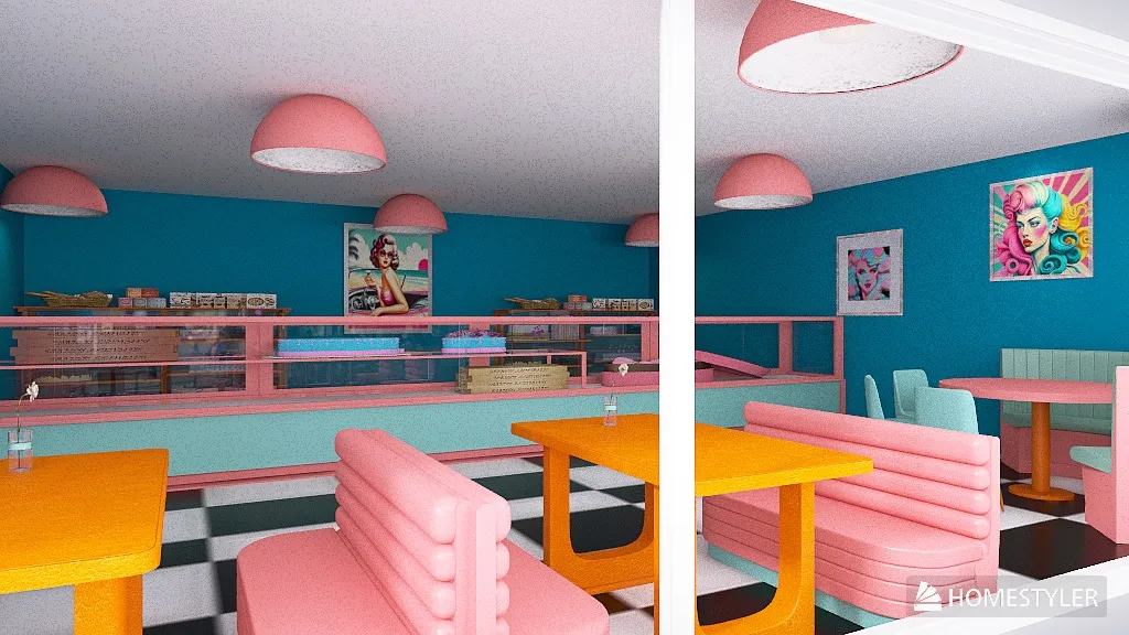 70' retro bakery created by kerra smith on Homestyler