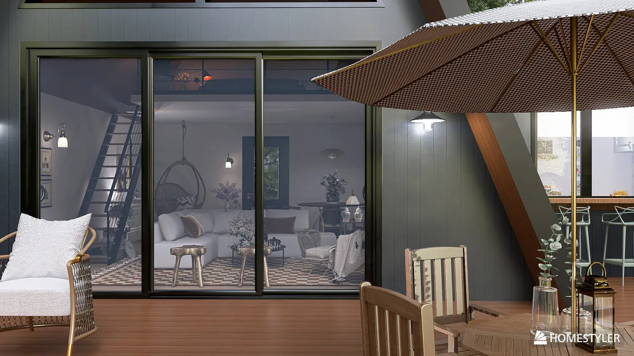 cabins in the woods | Triangle House created by Ana on Homestyler